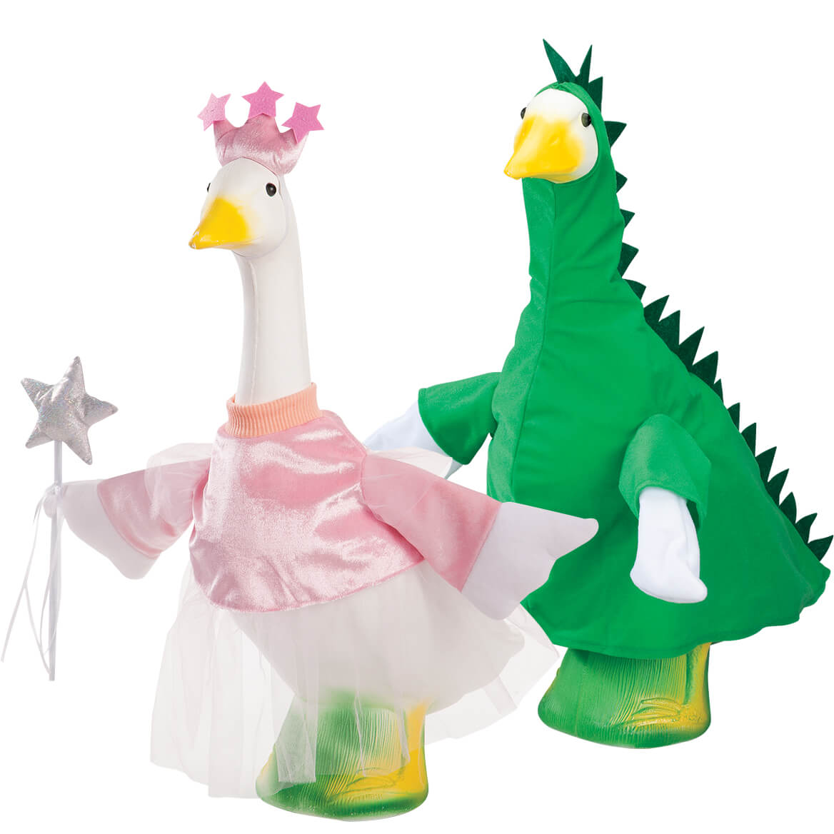 Gaggleville Princess & Dinosaur Goose Outfit Bundle - Includes Princess ...